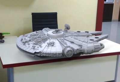 3D Designers Behind the 380-Piece 3D Printable Millennium Falcon