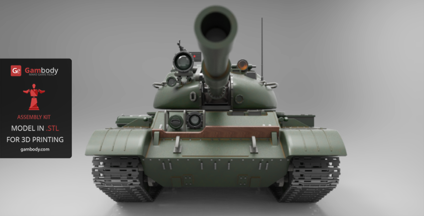 Gambody Releases the Most Detailed, 490mm Scale 3D Model of T-62 Tank ...