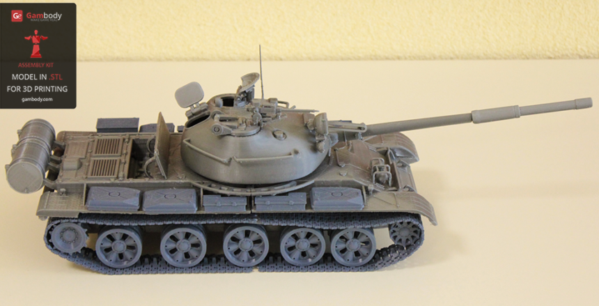 Printed T-62 3D Model - Press Release by Gambody - Gambody, 3D Printing ...