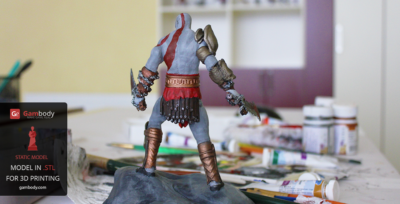 Lifelike Painted Kratos 3D Model - Press Release by Gamboody