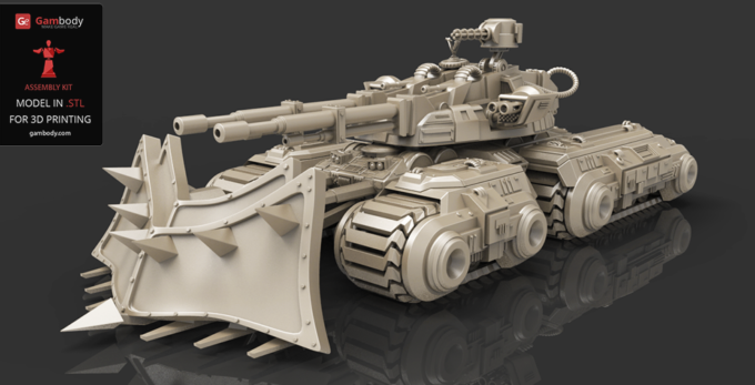 Mammoth Tank STL Files up for Sale – Press Release by Gambody - Gambody ...