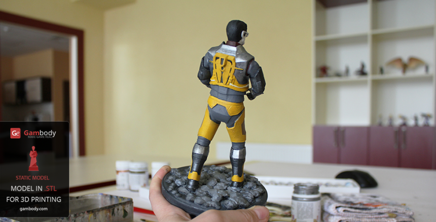 Gordon Freeman 3D Model: Printed and Painted