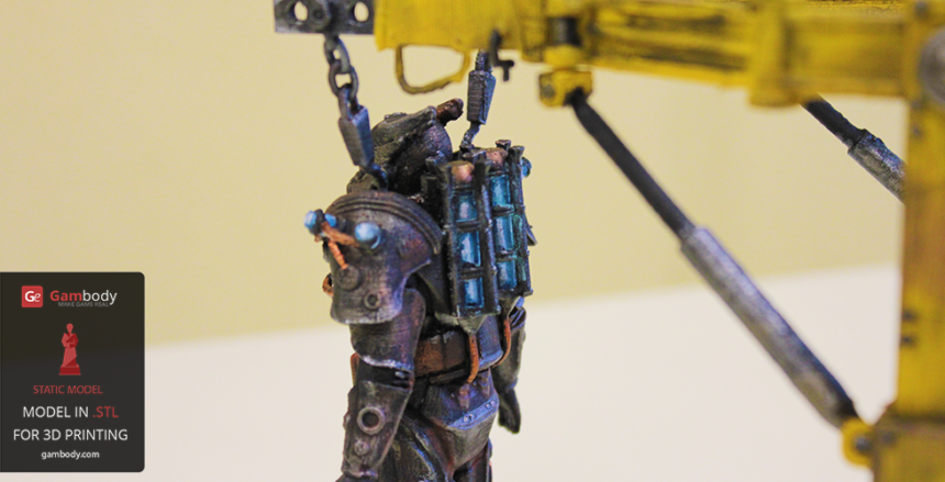 Printed and Painted Tesla Power Armor 3D Model - Press Release by ...