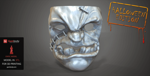 Put Your 3D Printed Mask On and Go Trick-or-Treating - Gambody, 3D Printing Blog