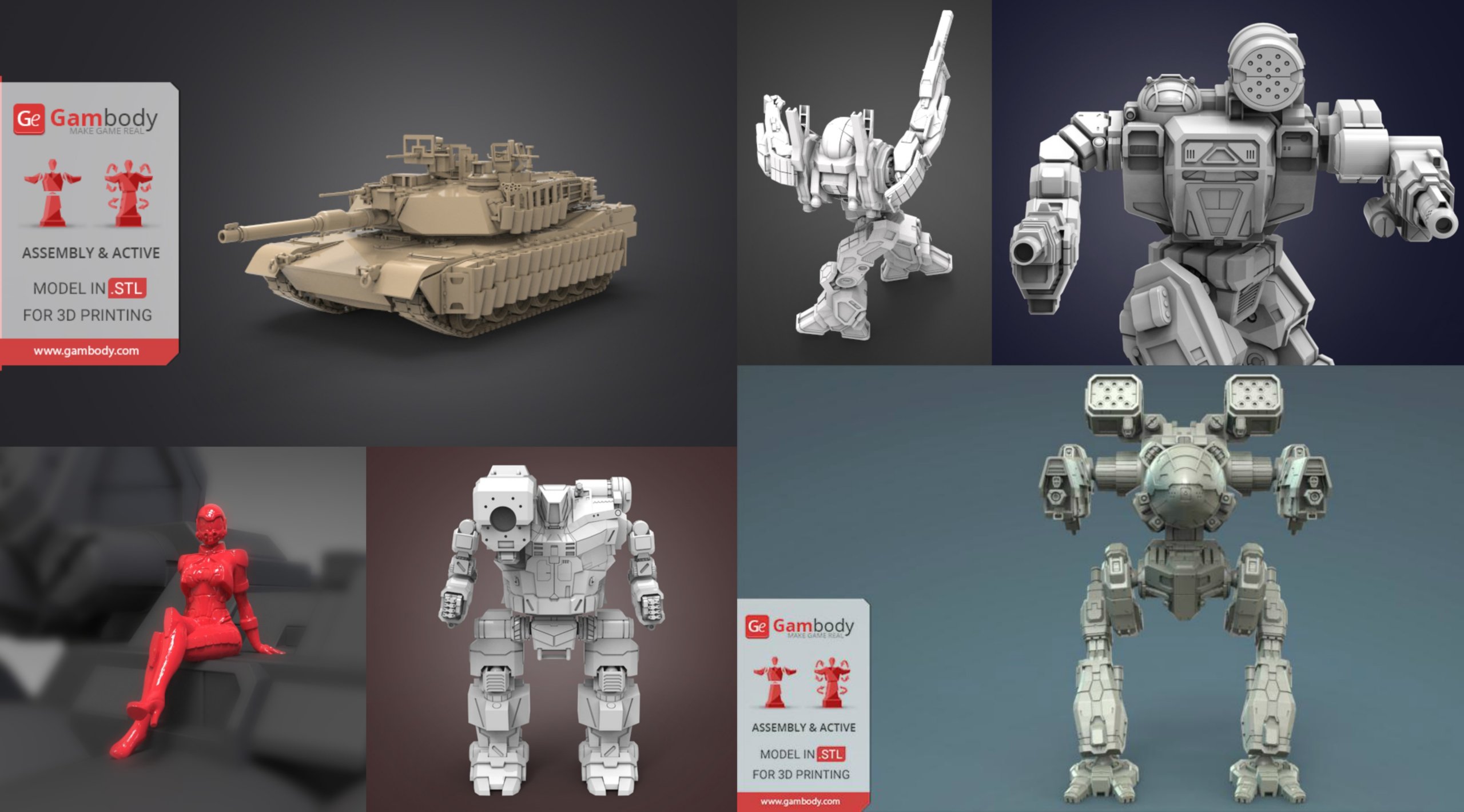August Roundup: 3D Models of the Month - Gambody, 3D Printing Blog