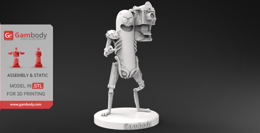 RCLifeOn Reviews Gambody’s Pickle Rick 3D Print Figurine and Talks 3D ...