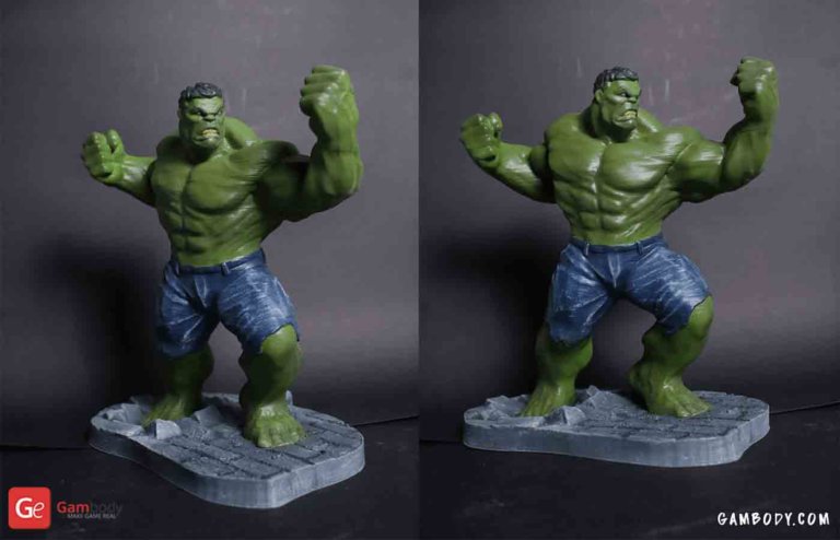 Incredible Hulk 3D Printing Figurine - A Roundup - Gambody, 3D Printing ...