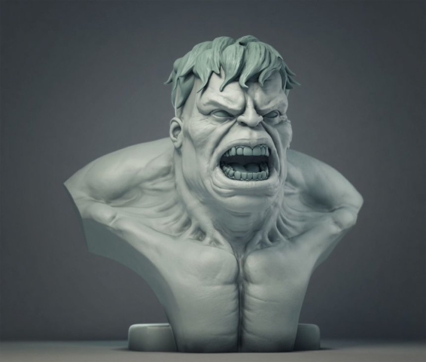 Incredible Hulk 3D Printing Figurine - A Roundup - Gambody, 3D Printing ...