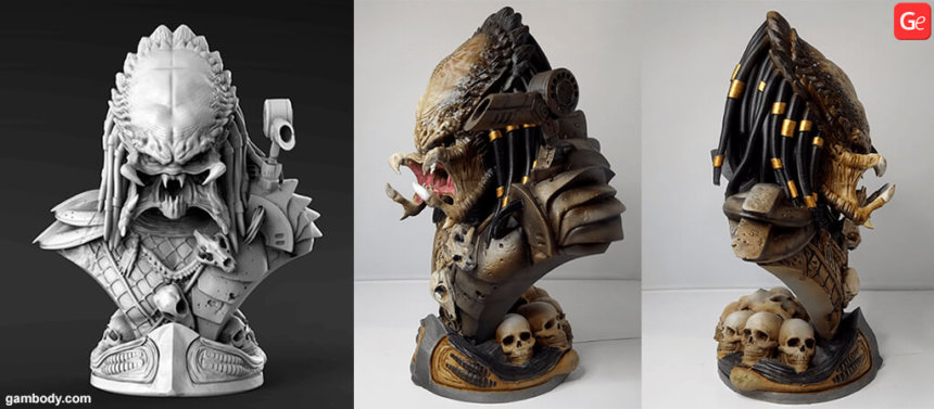Best Predator Bust 3D Print Painting Tutorial for Beginners and Pros