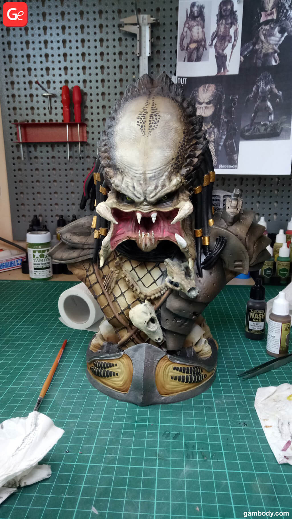 Best Predator Bust 3D Print Painting Tutorial for Beginners and Pros