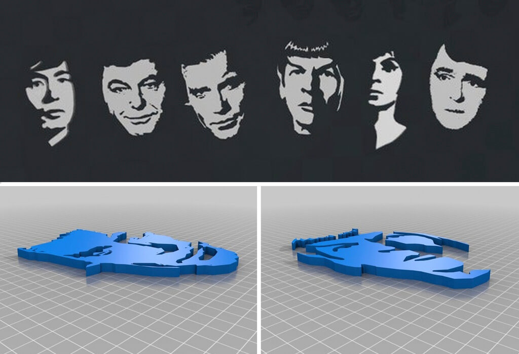 Top 16 Star Trek 3D Printing Models Turned into Figurines