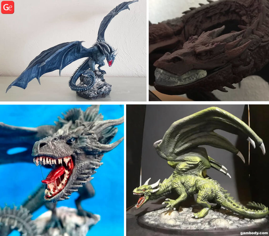 3D Printed Dragon: 3D Models with STL Files to 3D Print