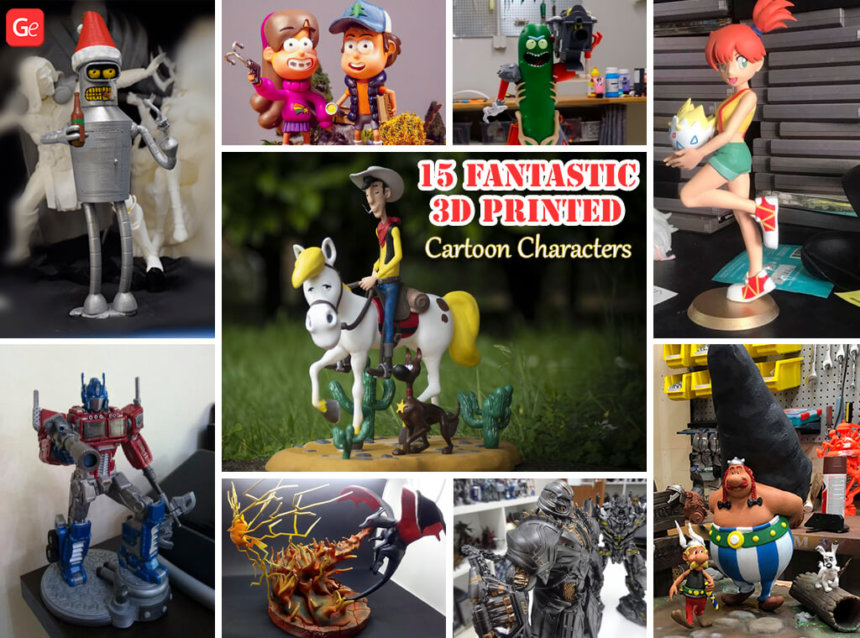 3D Cartoon Character Models: 3D Printed Figurines to Make