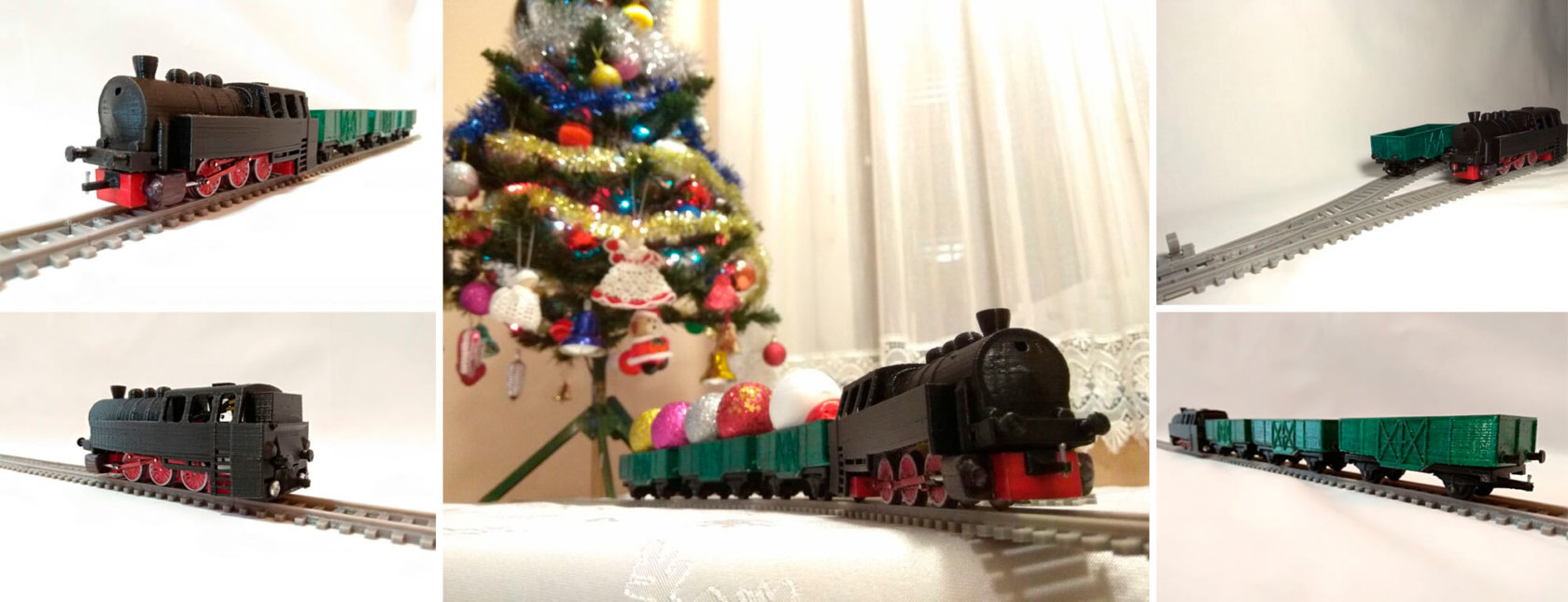 Train 3D Model and 3D Printed Trains & Railway Photos