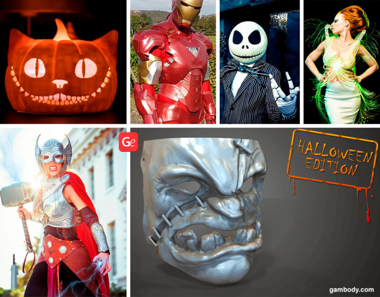 Halloween 3D Prints: 3D Printed Cosplay, Models, Decorations