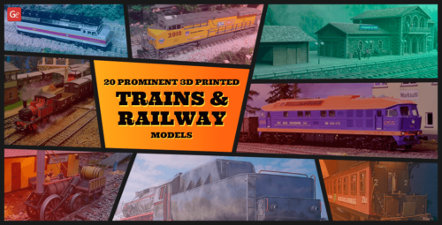 Train 3D Model and 3D Printed Trains & Railway Photos