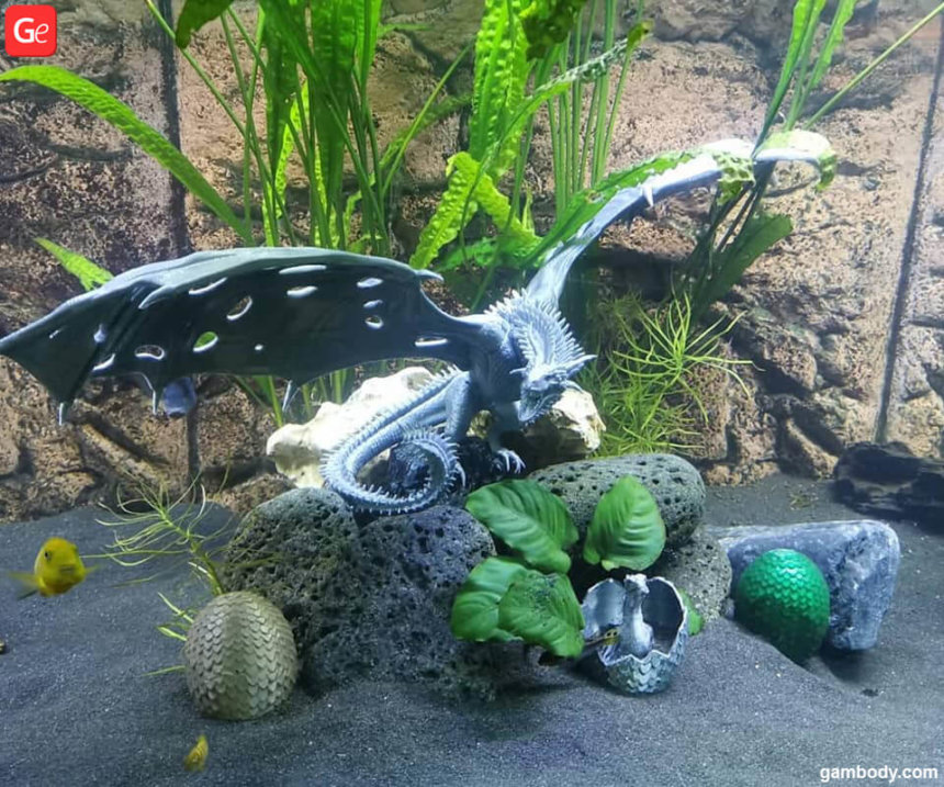 Fantastic Aquarium Decorations 3D Printed Inspired by Game of Thrones