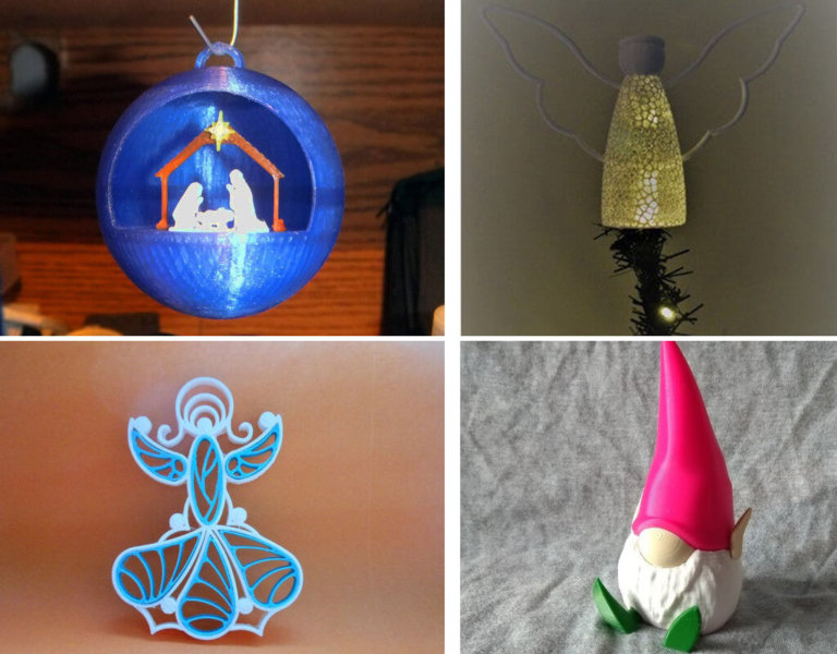 Fantastic 3D Printing Christmas Ideas with STL Files and Photos