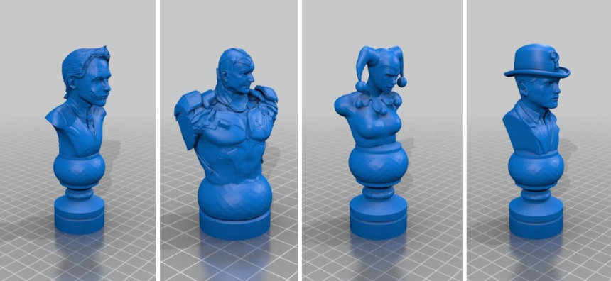 Popular DC Comics Villains to 3D Print: Models with STL Files