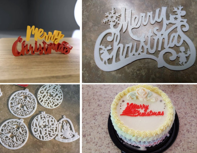 Fantastic 3D Printing Christmas Ideas with STL Files and Photos