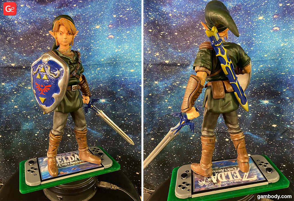 Fantastic Zelda Link Figure 3D Printed as a Gift for Christmas