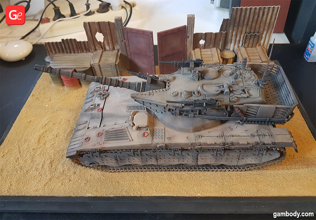 3D Printed Tank 3D Model Painted Amazingly by Carlos Díaz