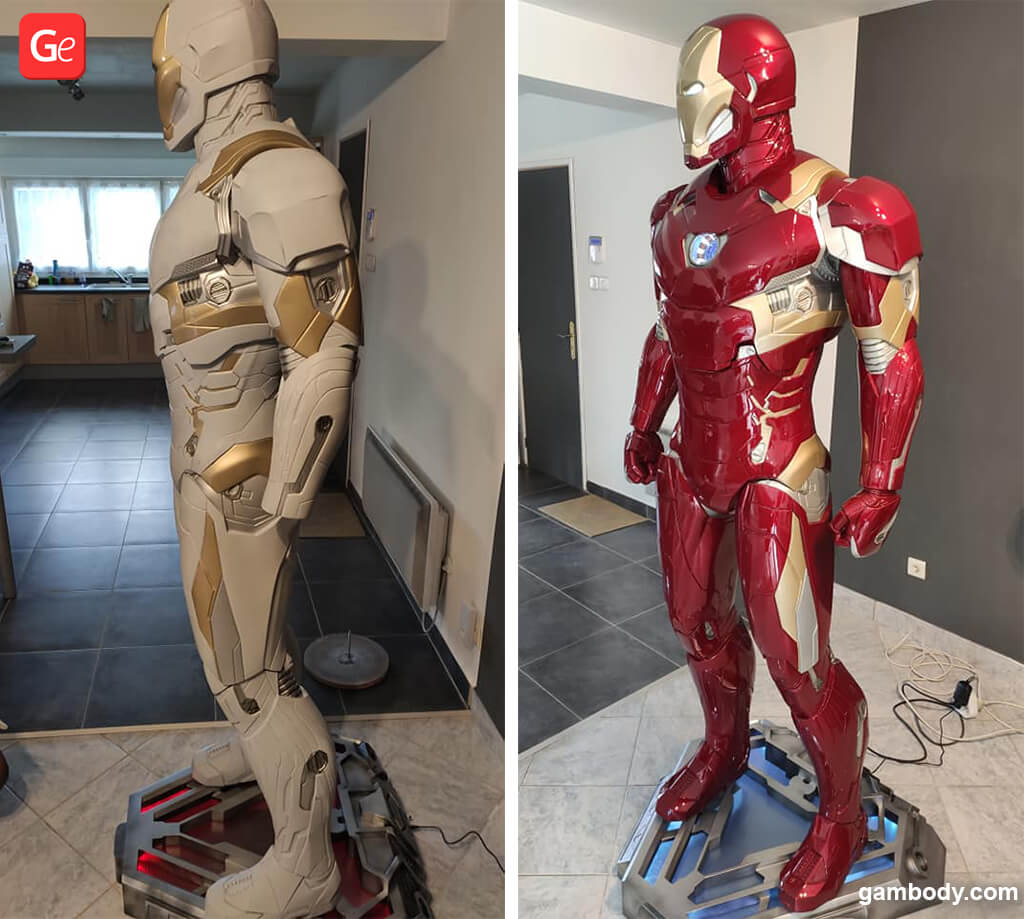 3D Printing Life-Size Iron Man Statue and Painting Guide