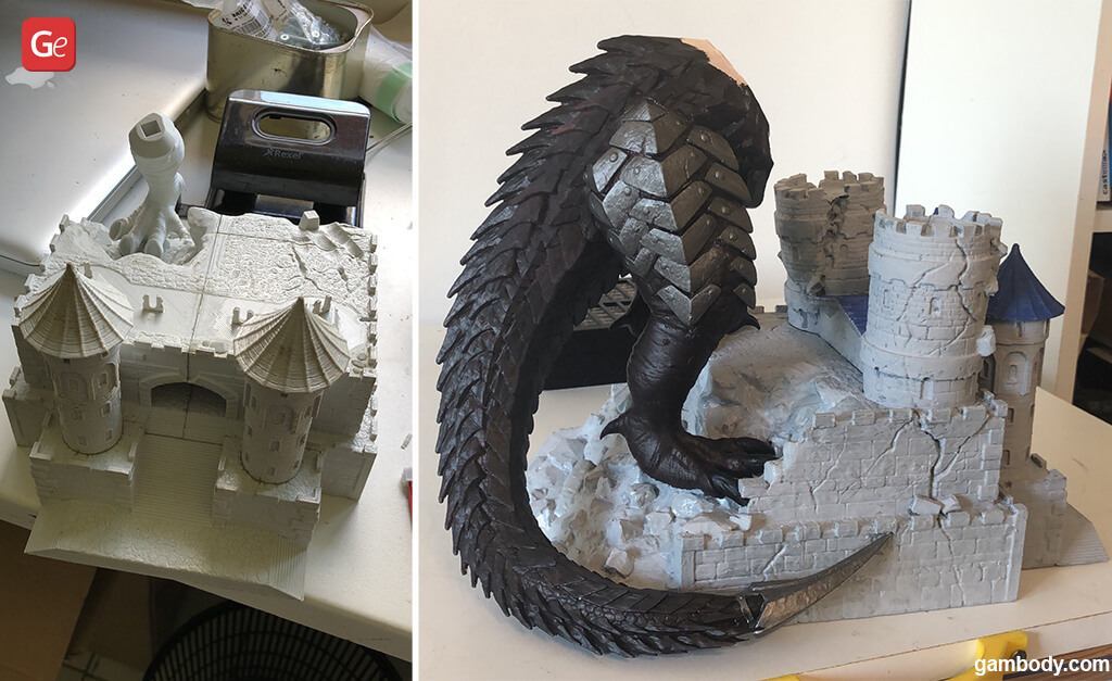 How to Paint WoW Deathwing 3D Print after Making Dragon Figure