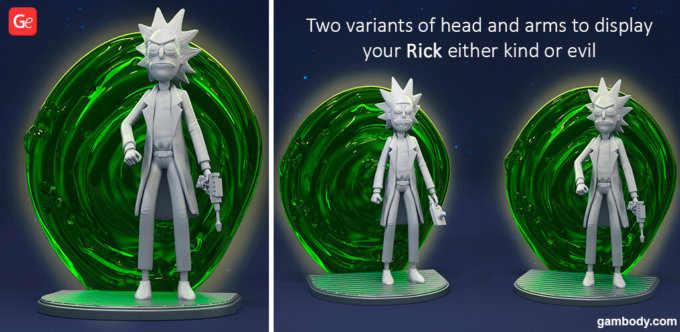 Top 16 Rick & Morty Models for 3D Printing You'll Love to Make