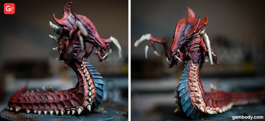 Making StarCraft Hydralisk Figure on a 3D Printer: How to Paint Guide