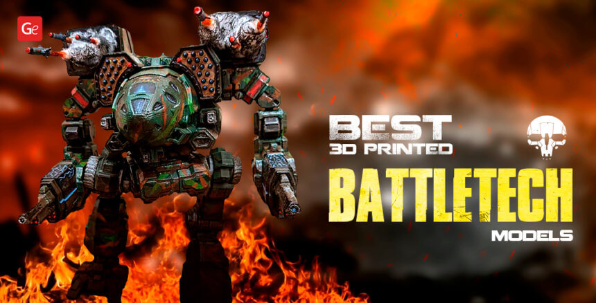 3D Printed BattleTech Models: Miniatures and Large-Scale Mechs