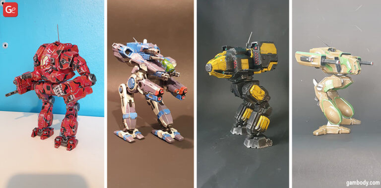 3D Printed BattleTech Models: Miniatures and Large-Scale Mechs