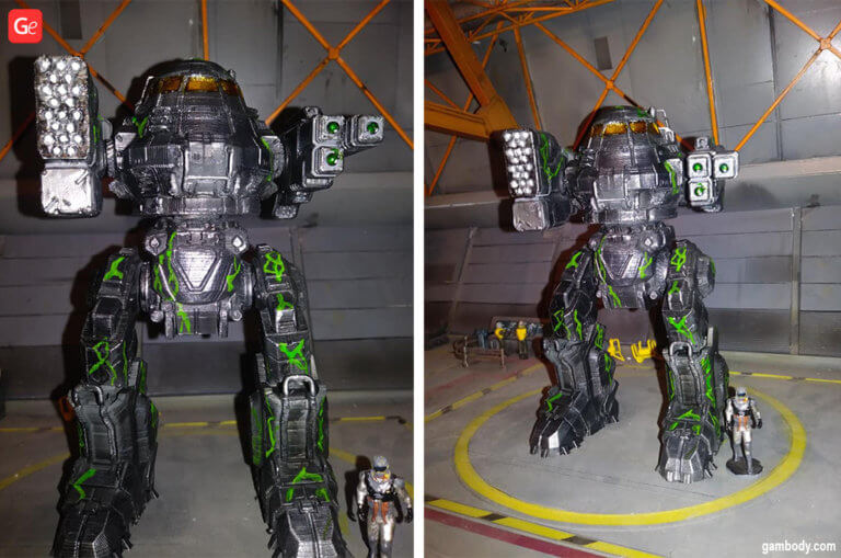 3D Printed BattleTech Models: Miniatures and Large-Scale Mechs