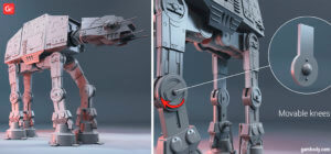 3D Printed Articulated Action Figure: Star Wars AT-AT Walker