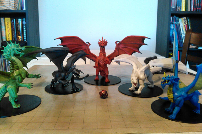 DnD Props for a 3D Printed Dungeons and Dragons Game (D&D)
