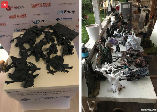 Lord of the Rings Miniatures, Action Figures 3D Printed for Diorama