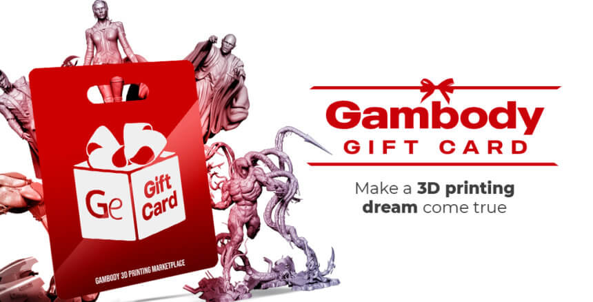 Gambody Gift Card | Buy eGift Cards for 3D Printing Models