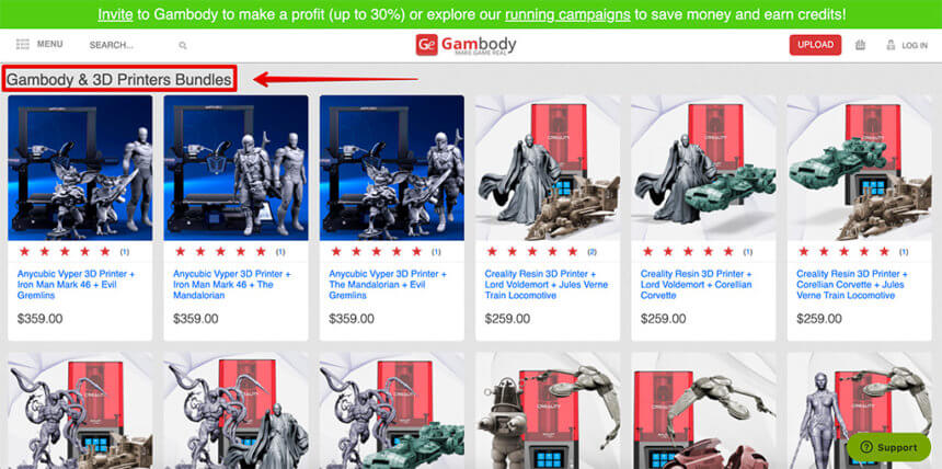 Gambody & Anycubic Bundles for 3D Printing with a 3D Printer