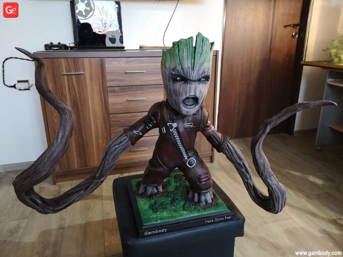Groot 3D Print: Pictures of 3D Printed Baby Groot with STL Files
