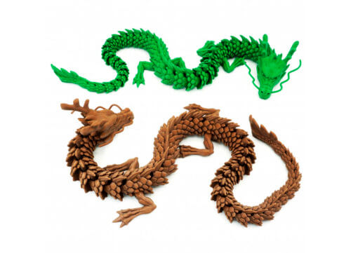 3D Printed Dragon: 3D Model with STL Files to 3D Print