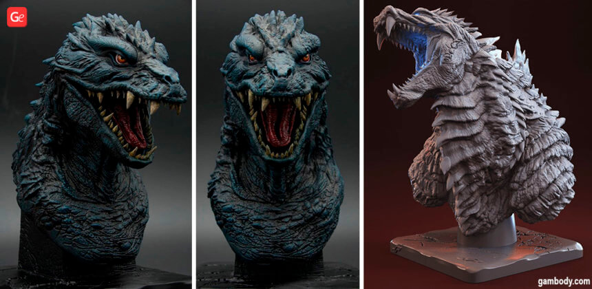Godzilla 3D Print: Best 3 Model STL Selection