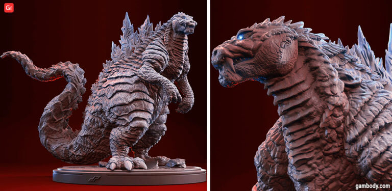 Godzilla 3D Print: Best 3 Model STL Selection