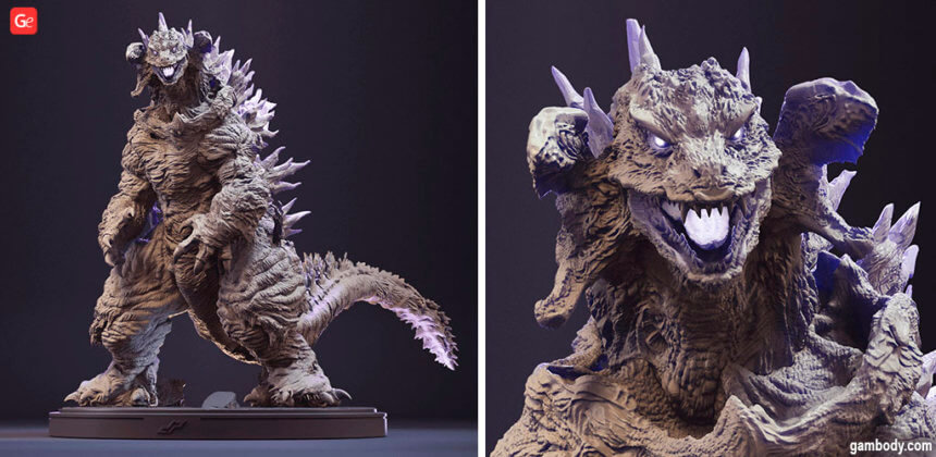 Godzilla 3D Print: Best 3 Model STL Selection