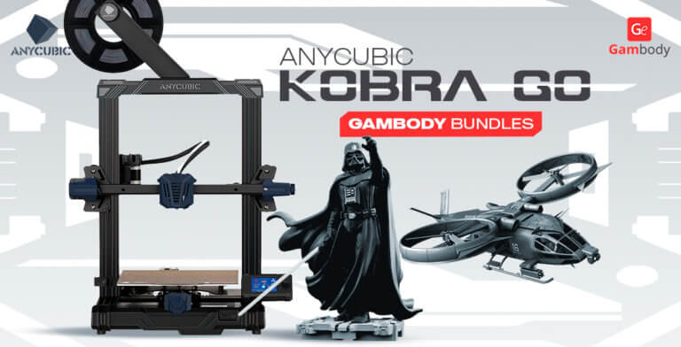Anycubic Kobra Go Bundles with Gambody STL Files