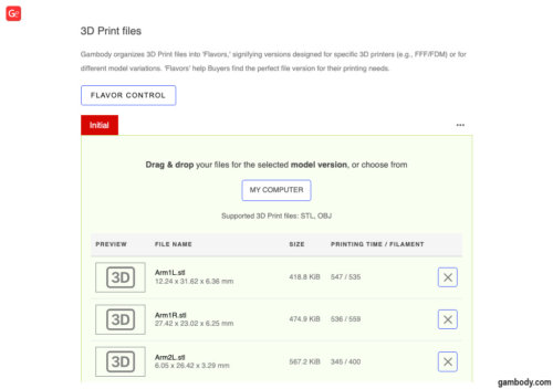 Stock 3D Models on Gambody: How to Upload Your Files
