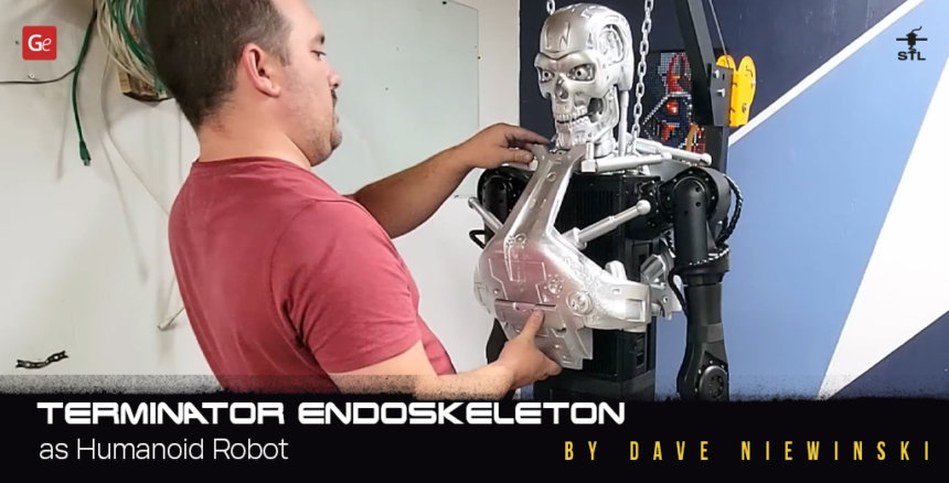Terminator Endoskeleton as Humanoid Robot: 3D Printed Experiment