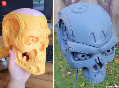 Terminator Endoskeleton as Humanoid Robot: 3D Printed Experiment