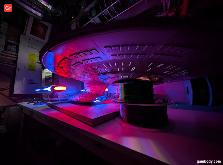 USS Enterprise Star Trek Model 3D Print with LED Lights