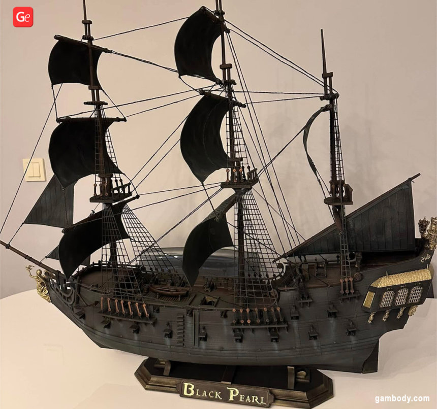 Pirate Ship 3D Model Collection from Pirates of the Caribbean