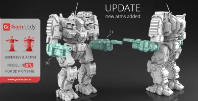 MWO BattleMaster - STL files for 3D Printing | Gambody